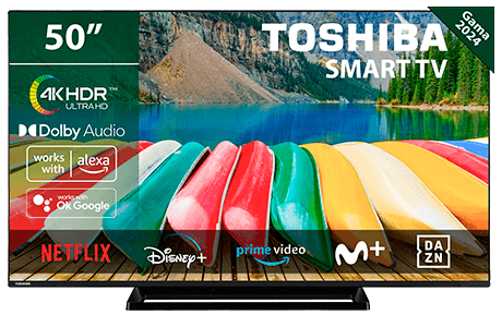 50UV3363DG. Smart TV Toshiba 50'' ¡Mejor Precio! - Movistar